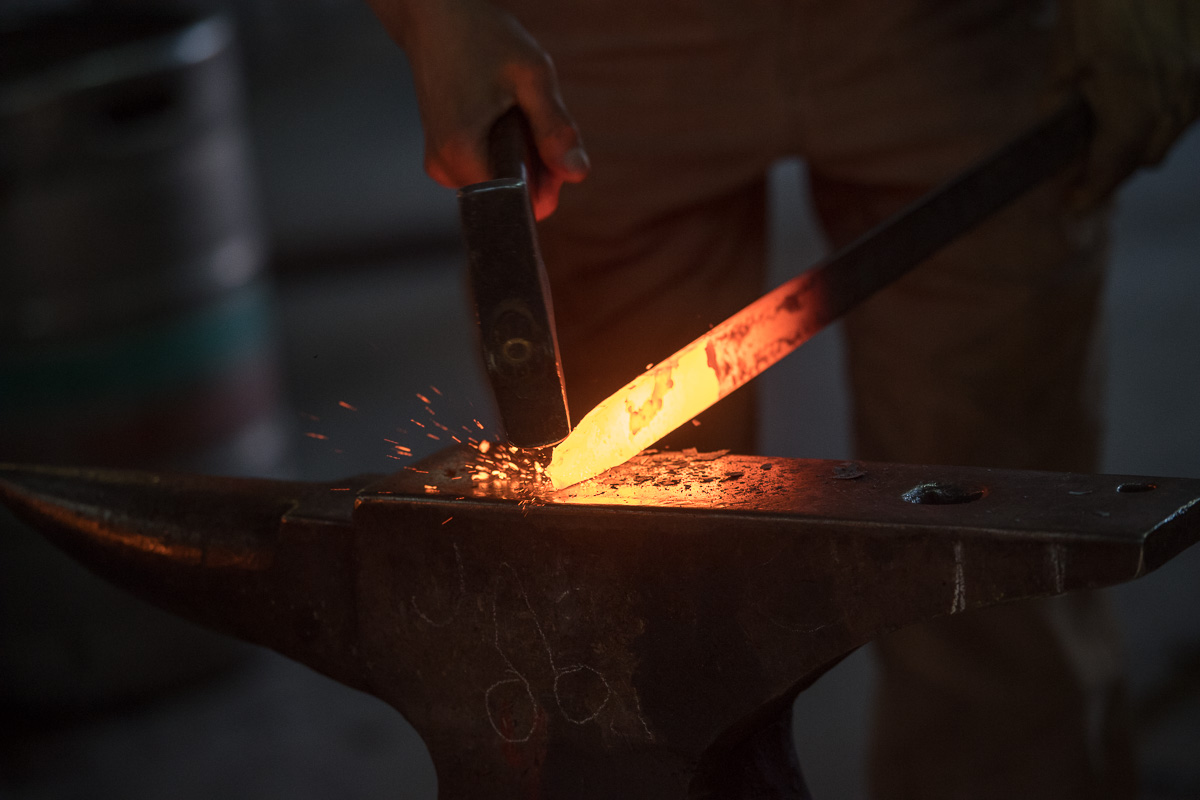 Adam's Forge creating Debs Park signs